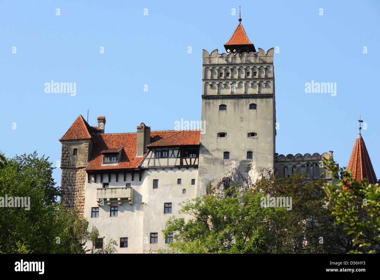 Bran castle in Transylvania, Romania. Old building Stock Photo - Alamy