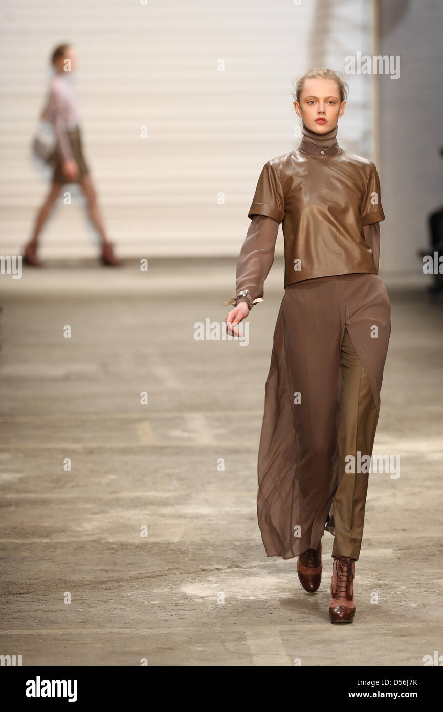 Models present creations as Cerutti women's fashion fall winter 2010 ...