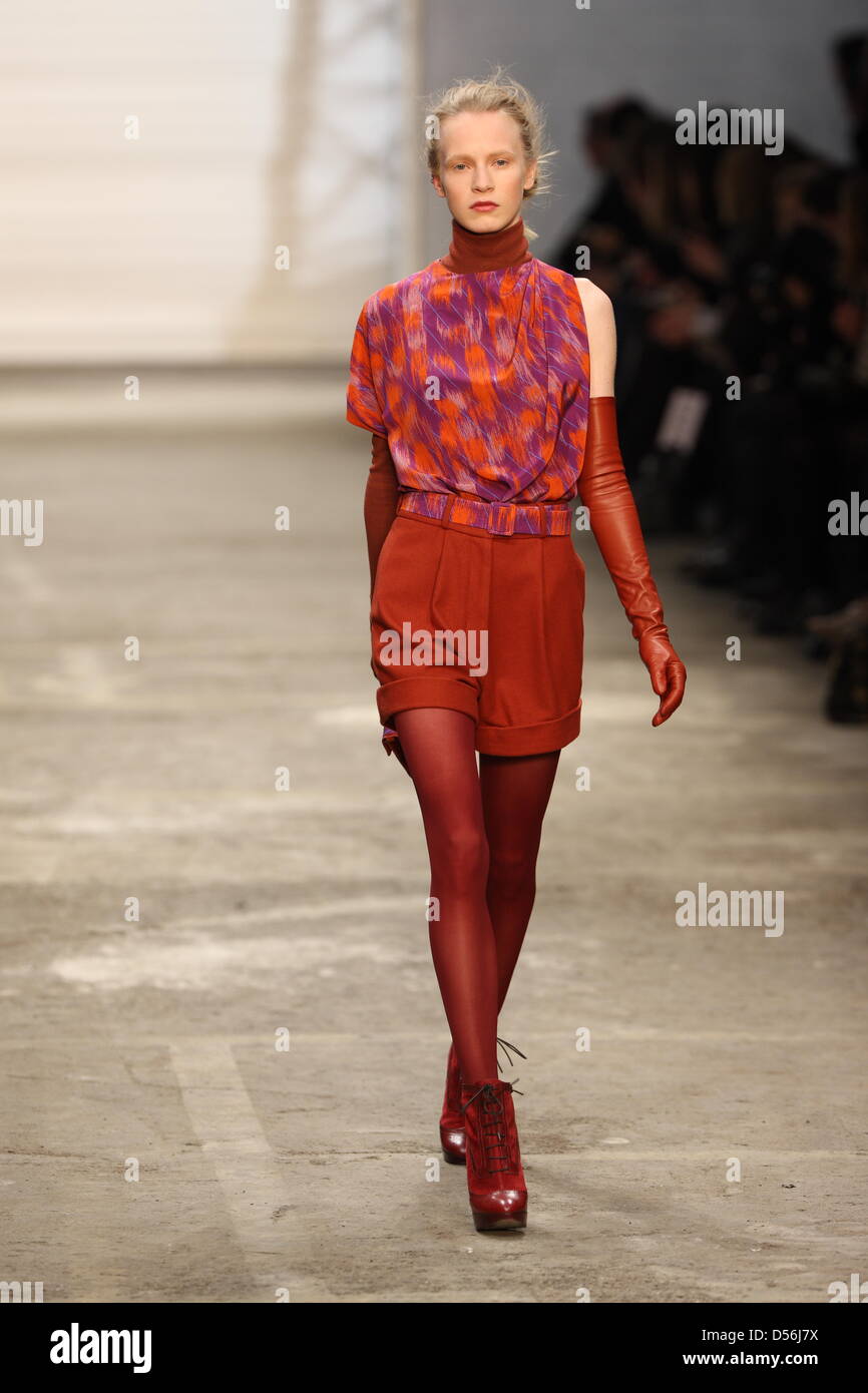 Models present creations as Cerutti women's fashion fall winter 2010 ...