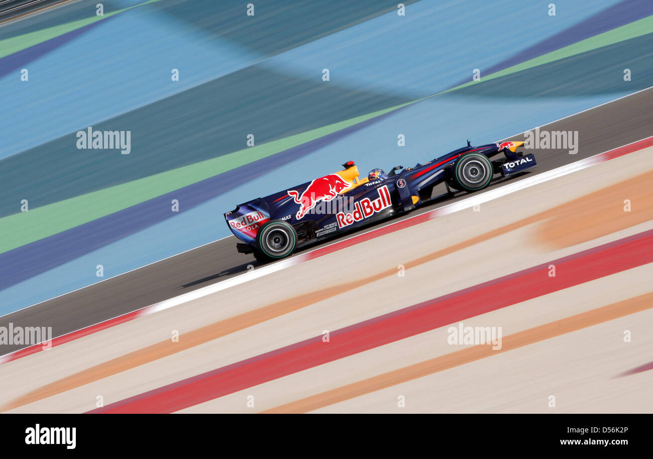German Formula One driver Sebastian Vettel of Red Bull Racing during ...