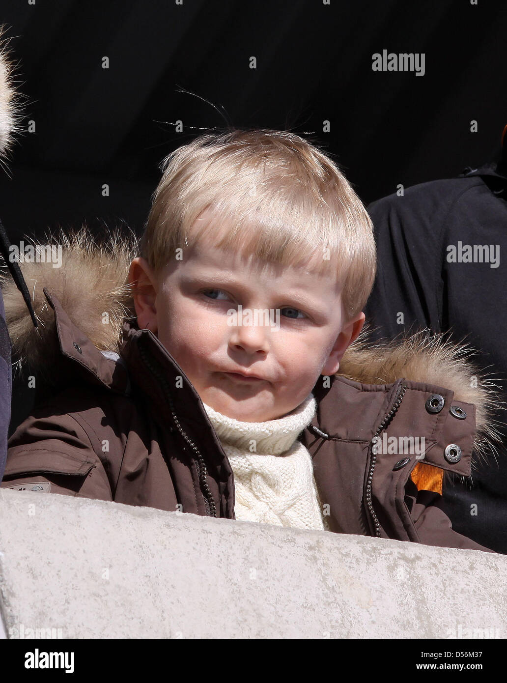 Prince Sverre Magnus attends with other members of the Norwegian Royal ...