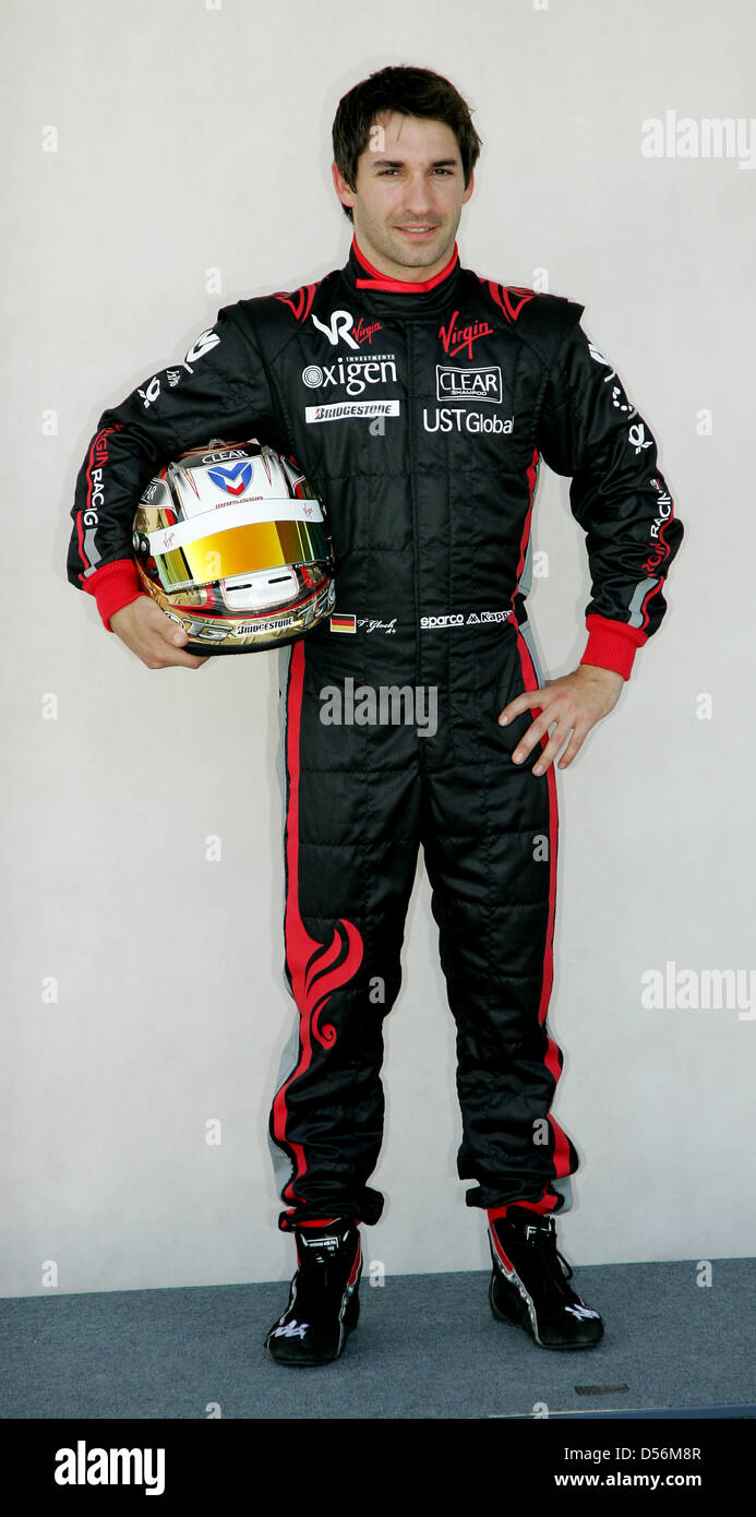 German Timo Glock of Virgin Racing poses for photographers at the ...