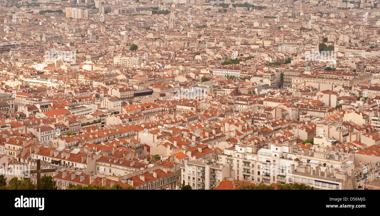 Bird's-eye view of Marseille, France Stock Photo - Alamy