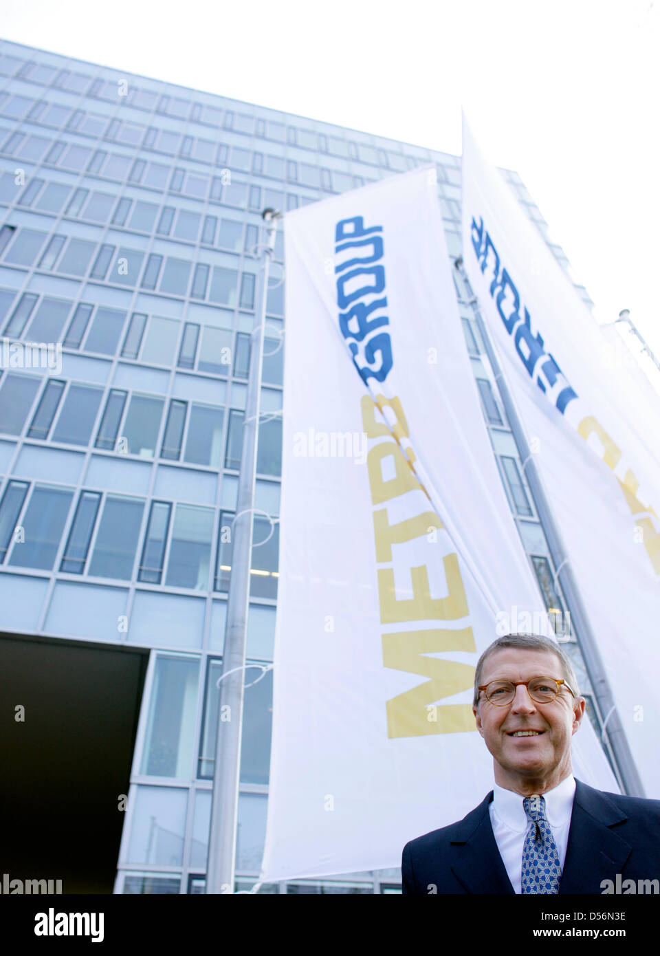 Eckard Cordes, CEO of Metro Group, pictured in front of the company's ...