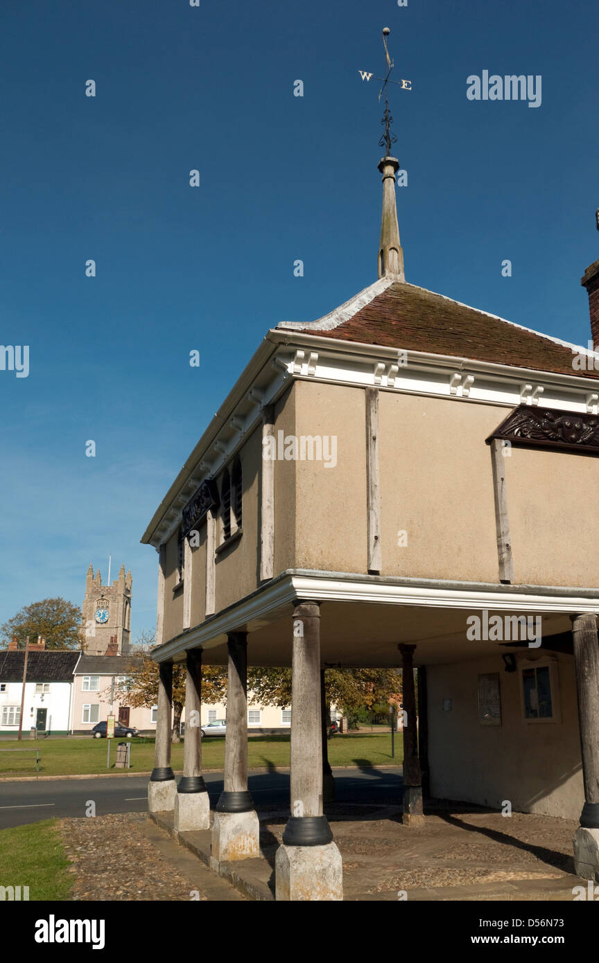 The 12th Century Village of New Buckenham, with its Market House ...