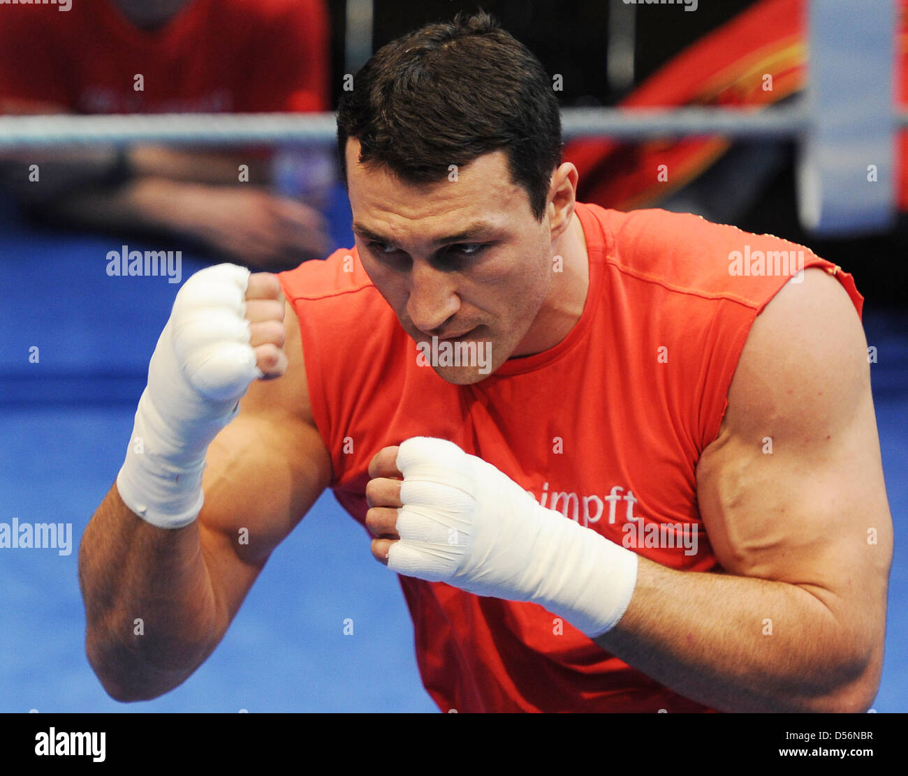 Ukrainian heavy weight boxer Wladimir Klitschko during a public ...