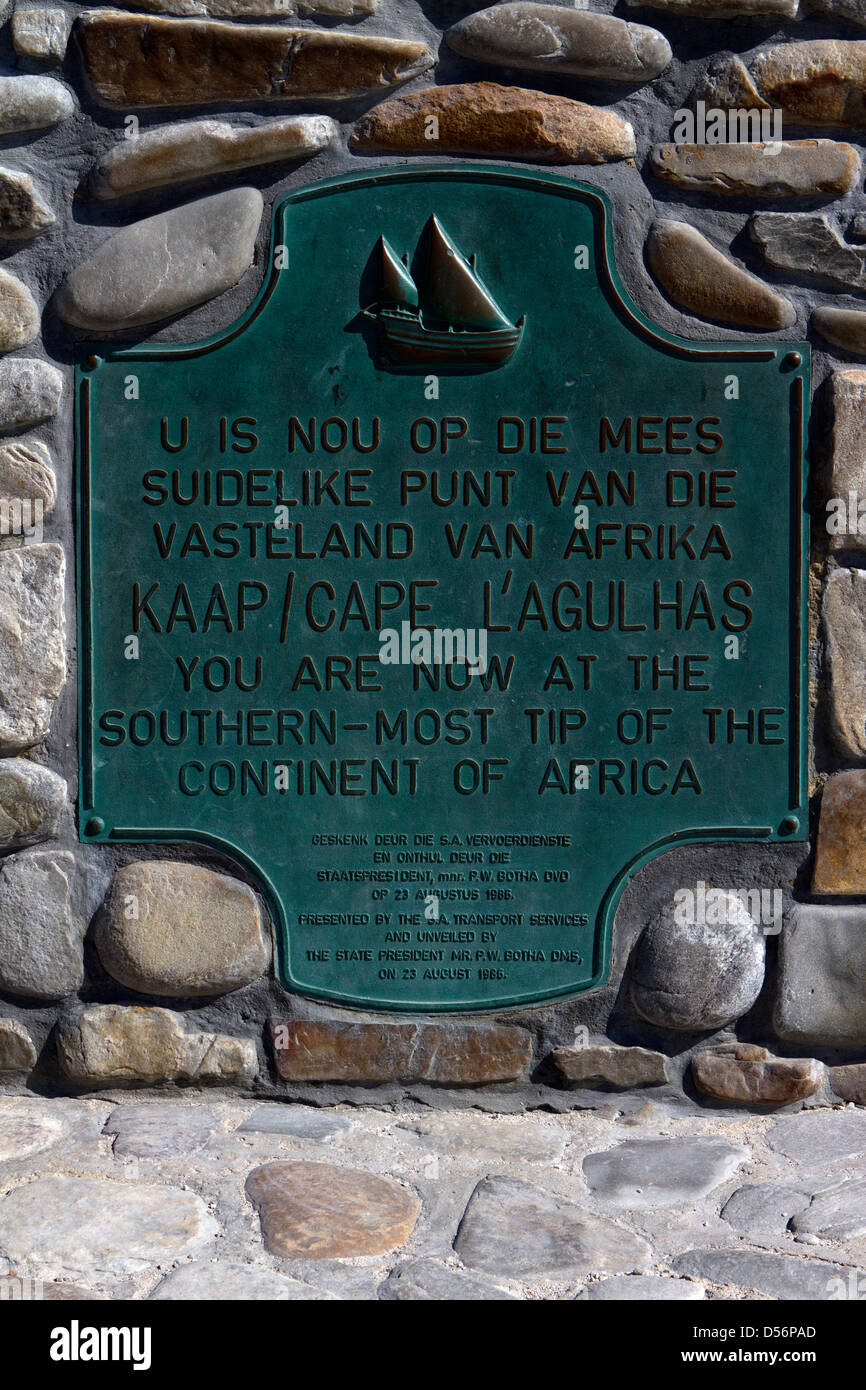 Southernmost point africa cape agulhas hi-res stock photography and ...