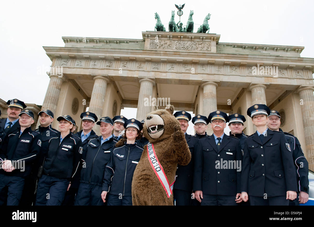 Police officers present Berlin police's new uniform in Berlin, Germany ...