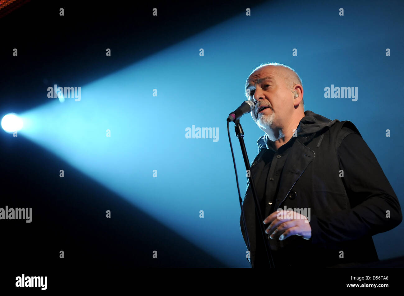 English musician Peter Gabriel performs in Berlin, Germany, 24 March ...