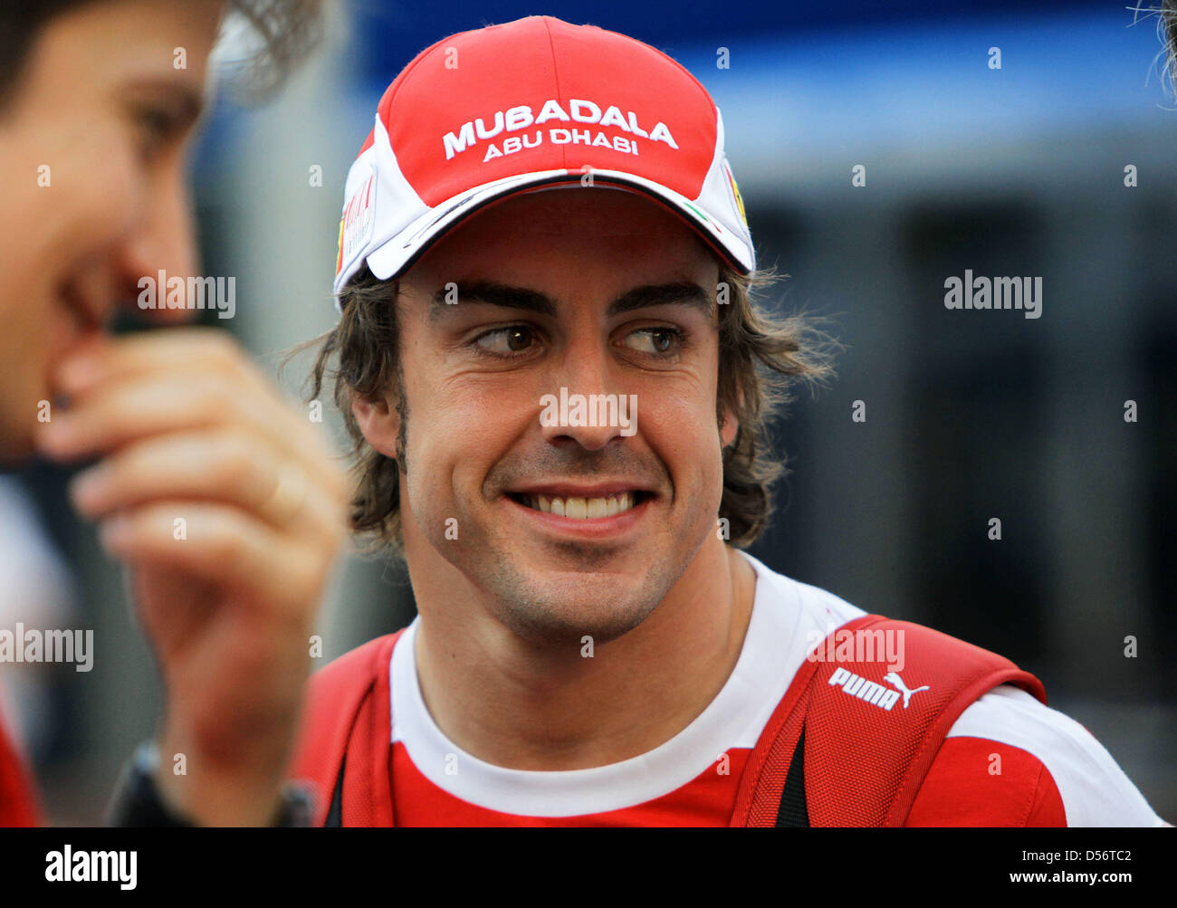 Spanish Formula One driver Fernando Alonso of Scuderia Ferarri smiles ...