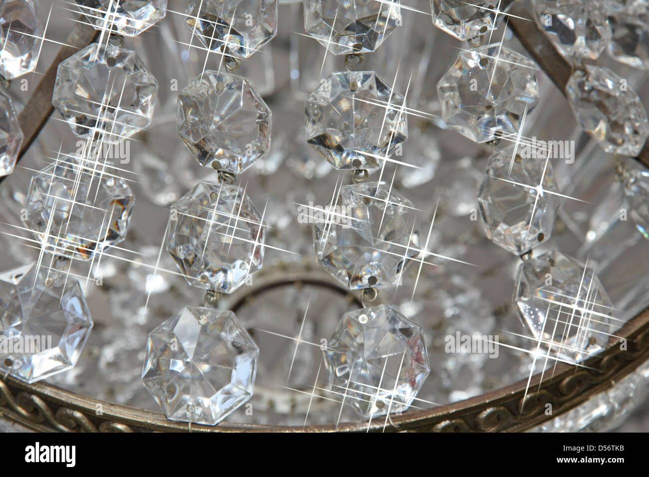 precious and glittering Murano glass chandelier Stock Photo - Alamy