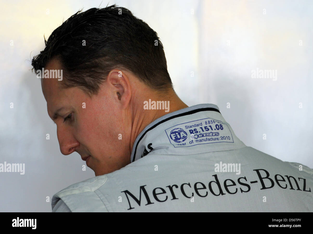 German Michael Schumacher of Mercedes Grand Prix during the first ...