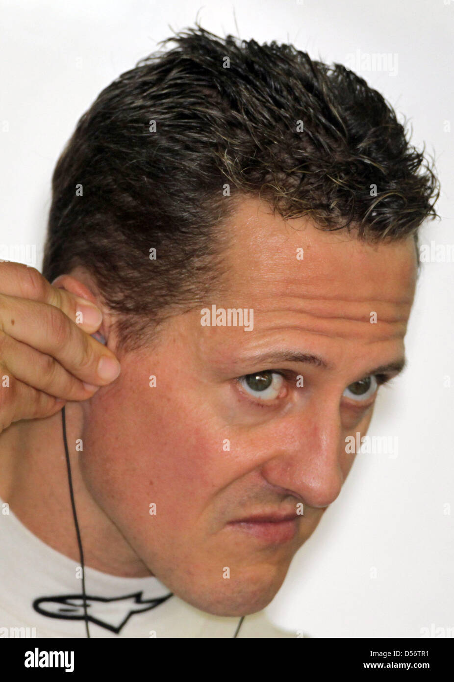 German Michael Schumacher of Mercedes Grand Prix during the first ...