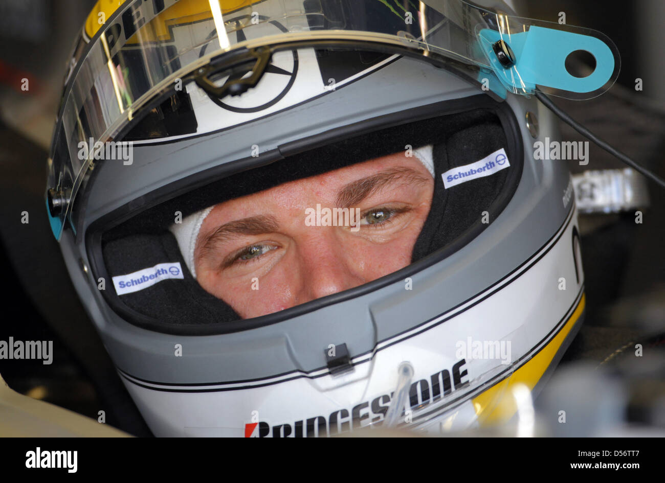 German Nico Rosberg of Mercedes Grand Prix seen during the first ...
