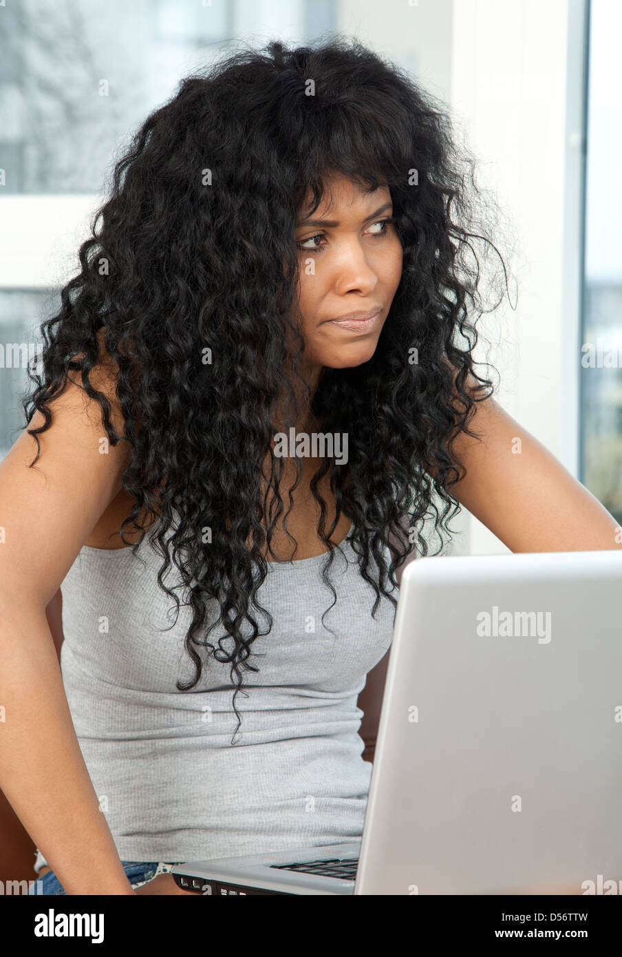 Laptop frustration hi-res stock photography and images - Alamy