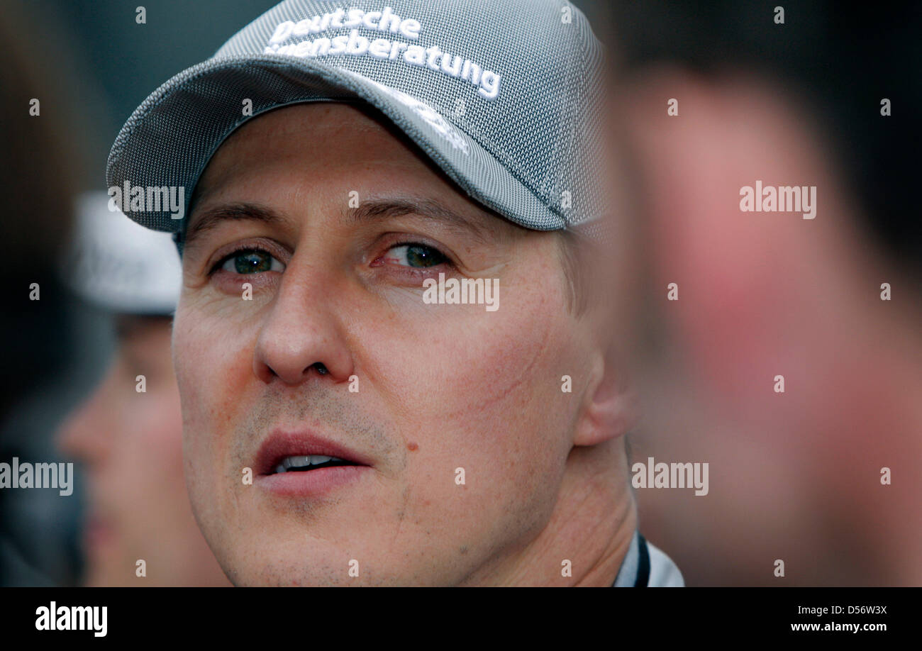 German Michael Schumacher of Mercedes GP pictured during a photocall ...