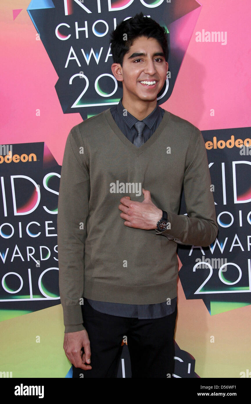 British actor Dev Patel arrives at Nickelodeon's 23rd Annual Kids ...