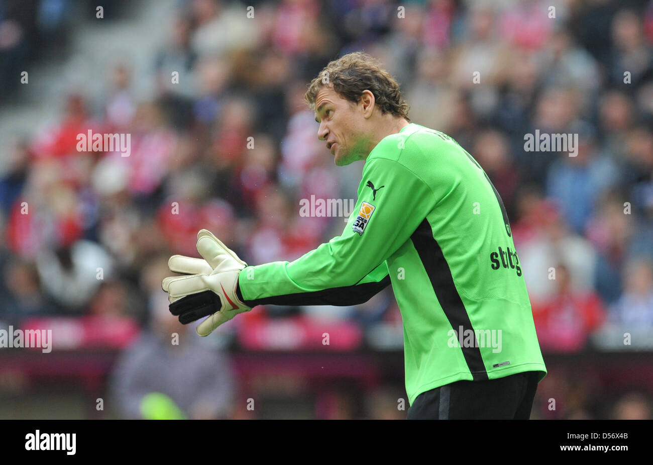 Stuttgart's Jens Lehmann during German Bundesliga match Bayern Munich ...