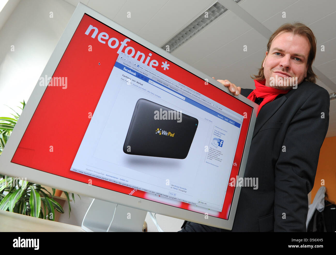 Neofonie Ltd. managing director Helmut Hoffer von Ankershoffen poses ...