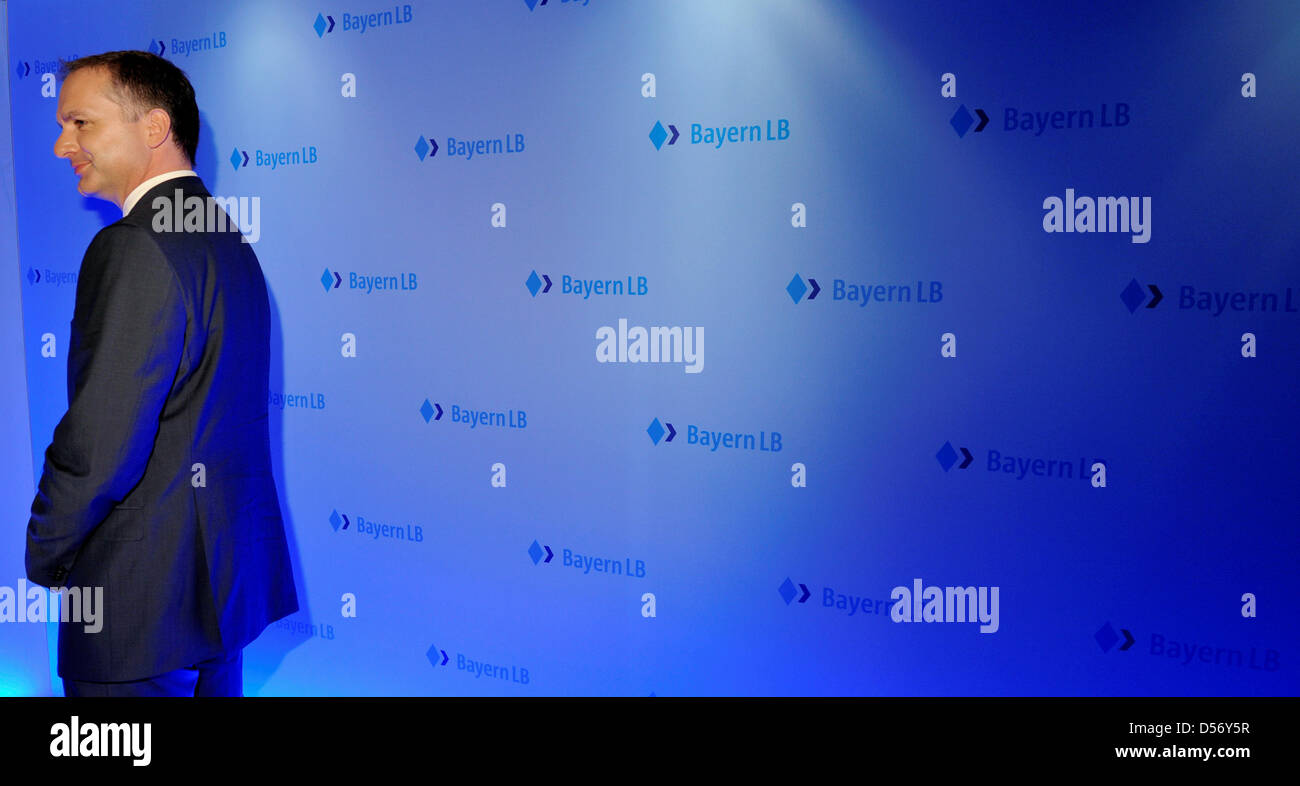 BayernLB interim CEO Stefan Ermisch presents the bank's figures at the ...
