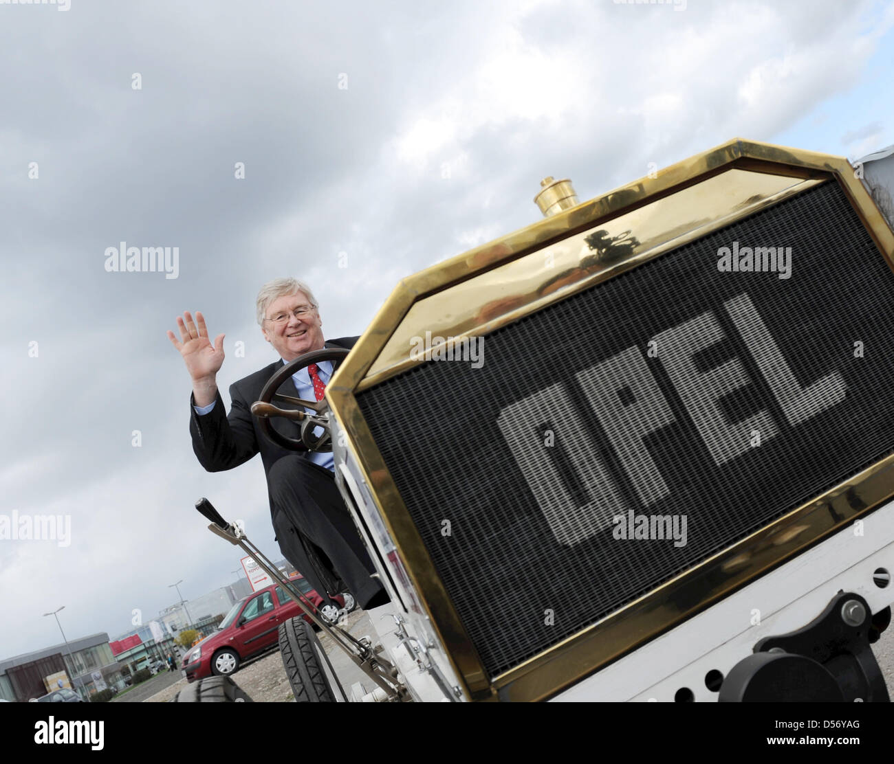 Nick Reilly, President of General Motors (GM) Europe, poses with a ...
