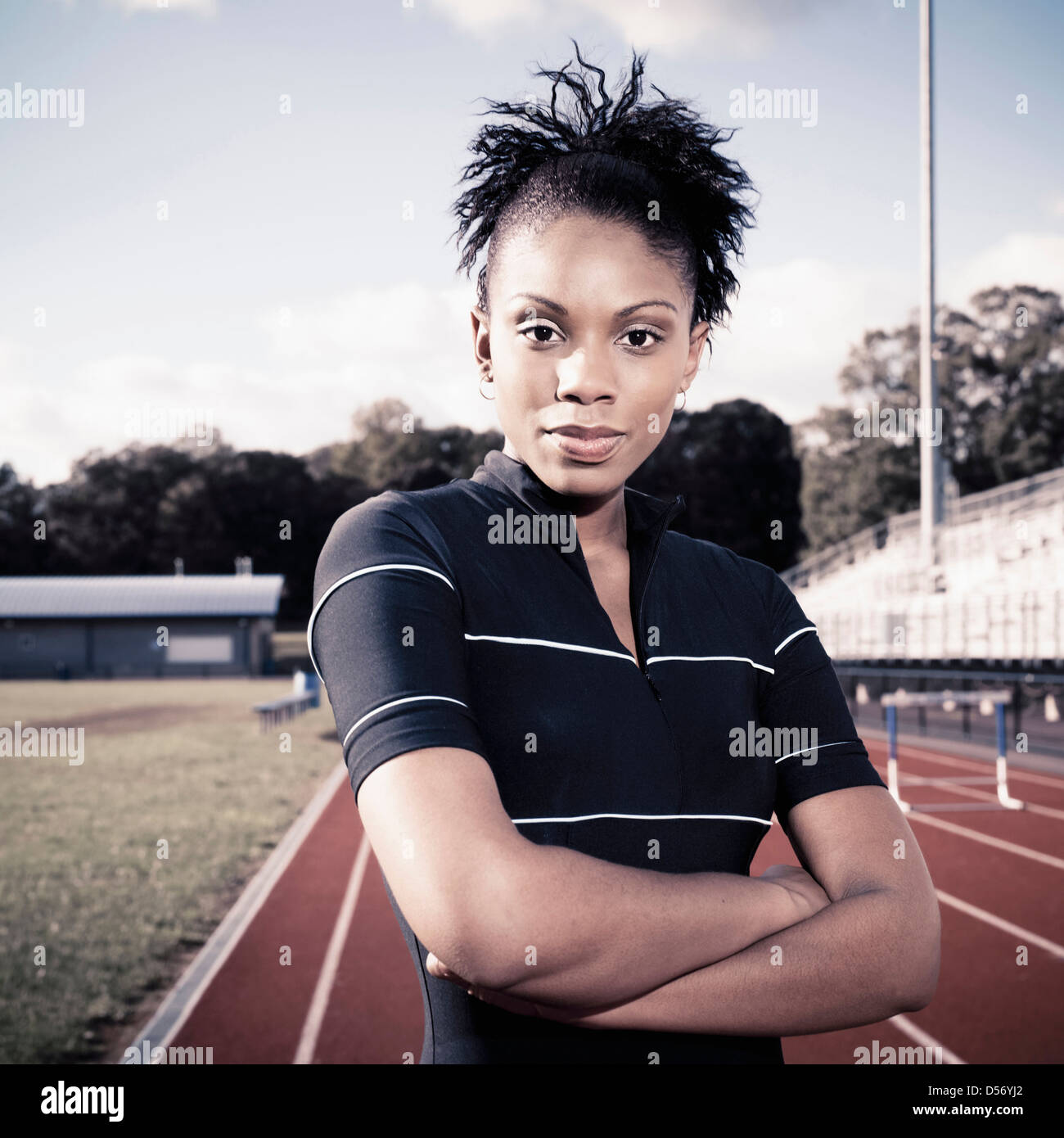 Short track runner hi-res stock photography and images - Alamy