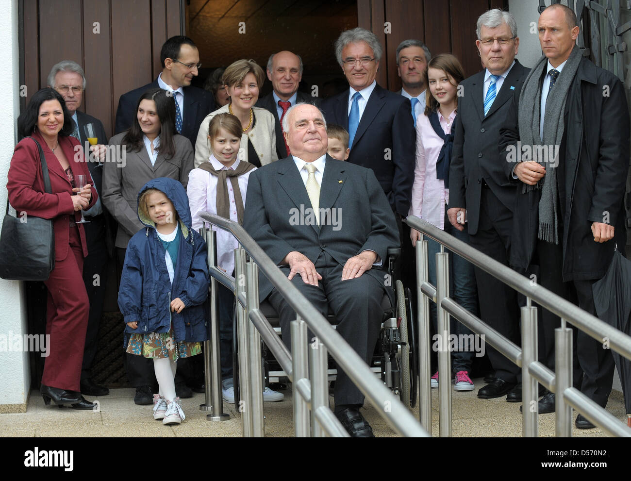 Former German chancellor Helmut Kohl and his wife Maike Kohl-Richter ...
