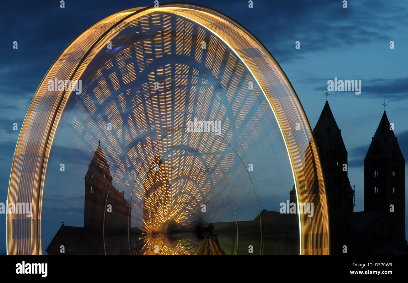 A Big Wheel pictured in front of the silhouette of the cathedral in ...