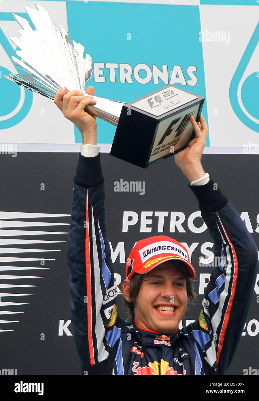 Red bull racing celebrates on podium nico rosberg hi-res stock ...