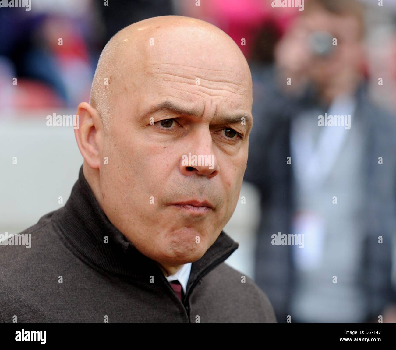 Stuttgart's head coach Christian Gross pictured prior to the German ...