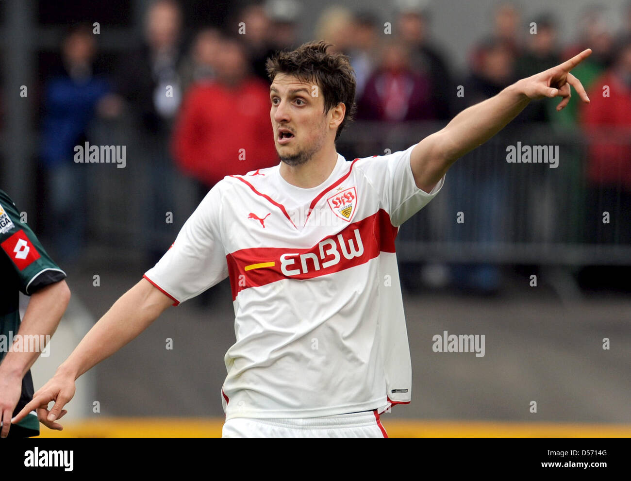 Stuttgart's Zdravko Kuzmanovic shown in action during the German ...