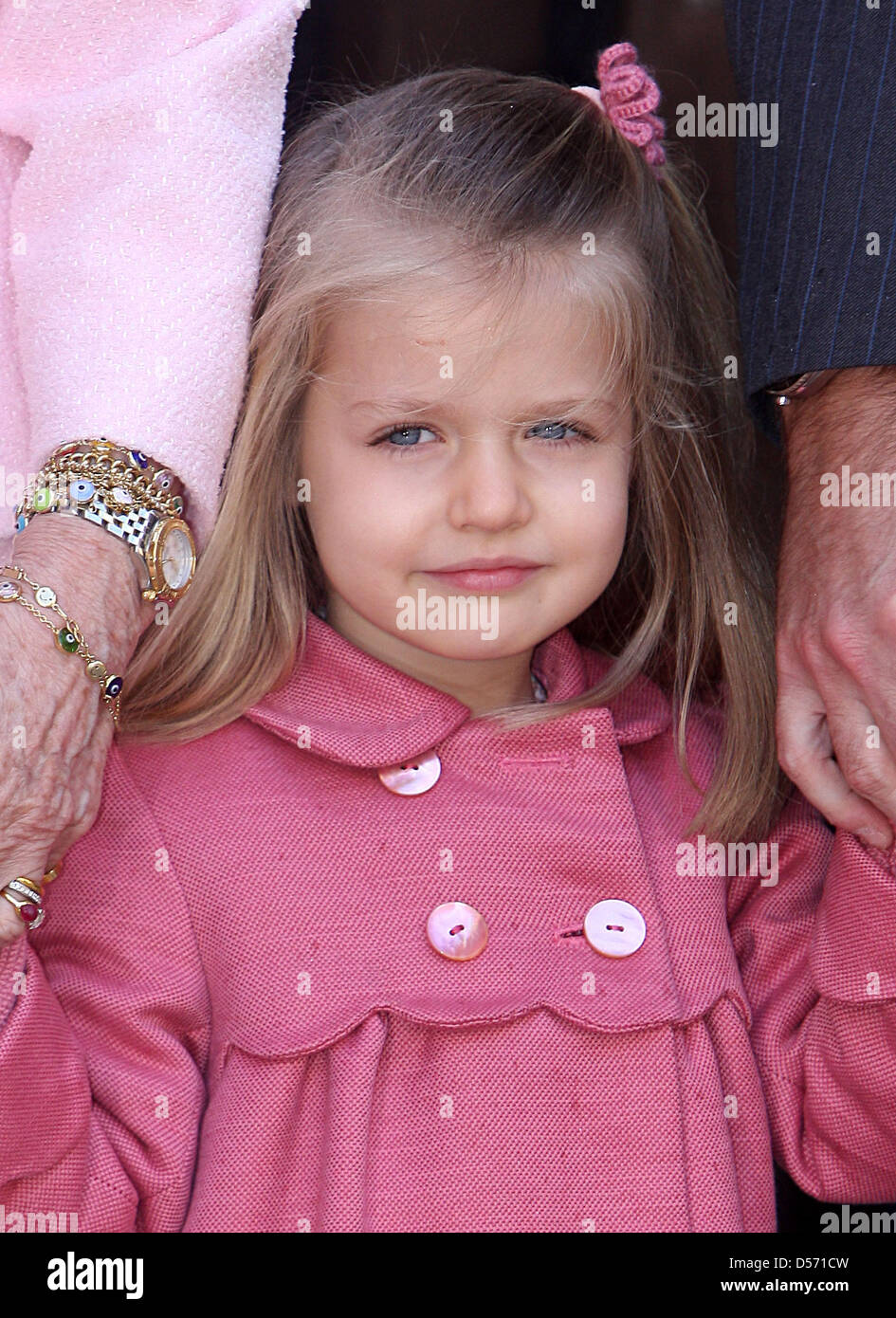 Princess Leonore of Spain attends an Easter Sunday church service at ...