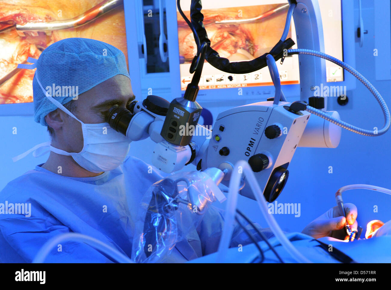A file picture dated 11 March 2010 of Surgeon Gero Strauss operating on ...
