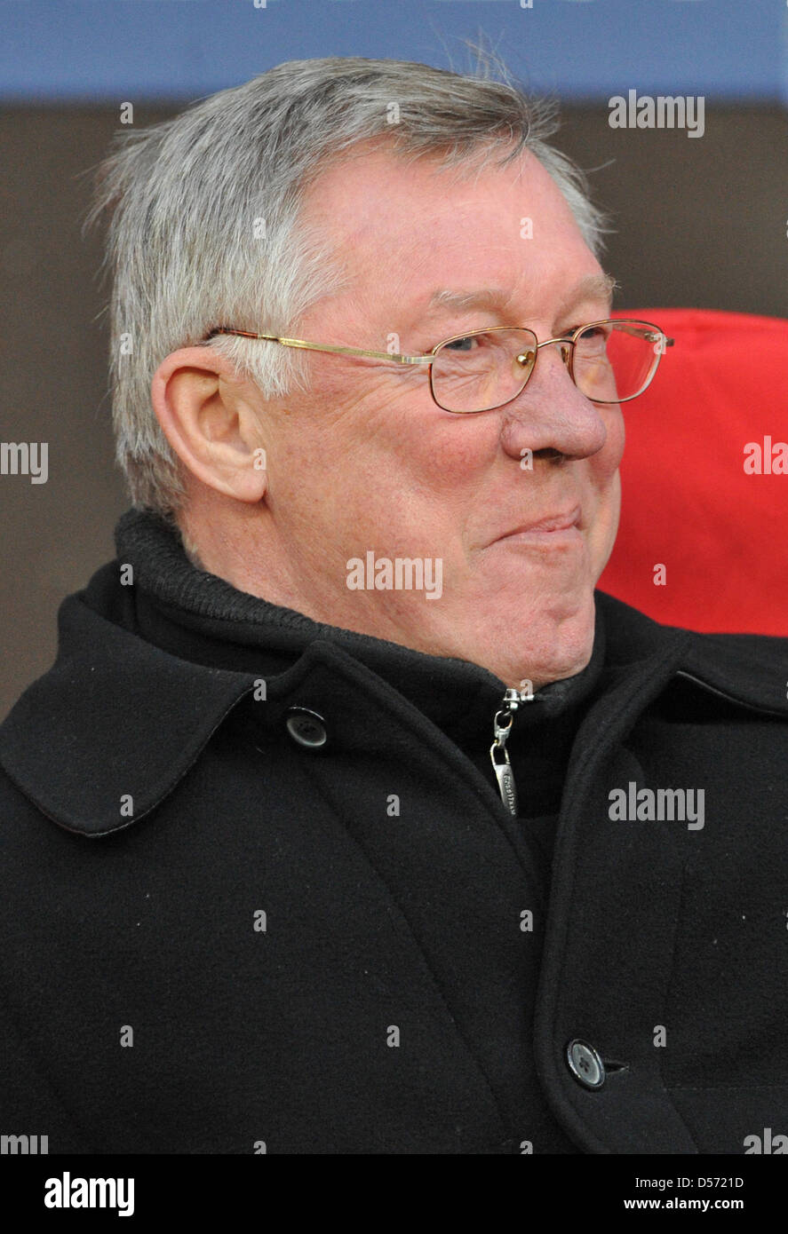 During the uefa champions league final at old trafford hi-res stock ...