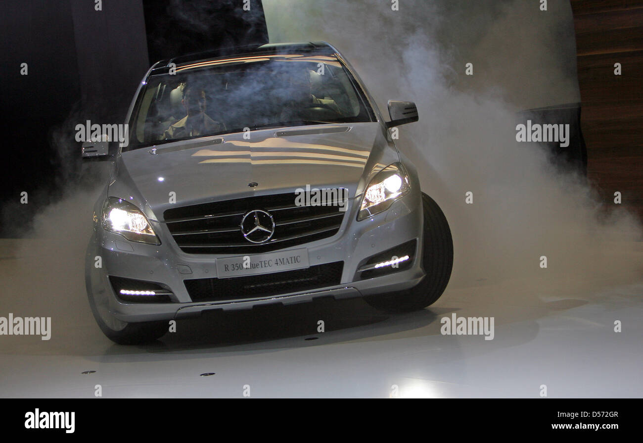 The new Mercedes R class is presented as a European premiere at the ...