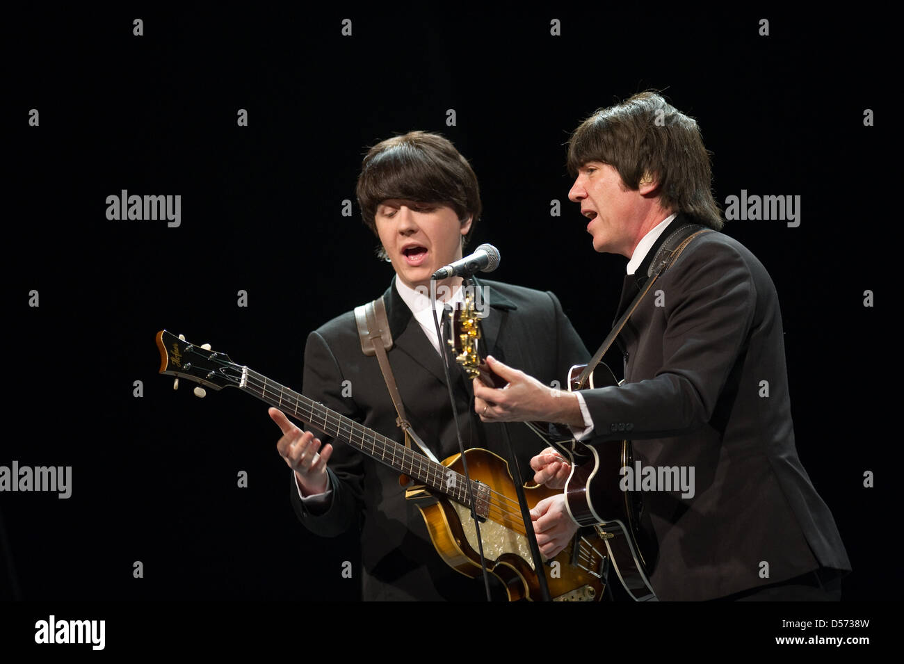 Musicians of the Beatles coverband ''Rain'', Graham Alexander as Paul ...