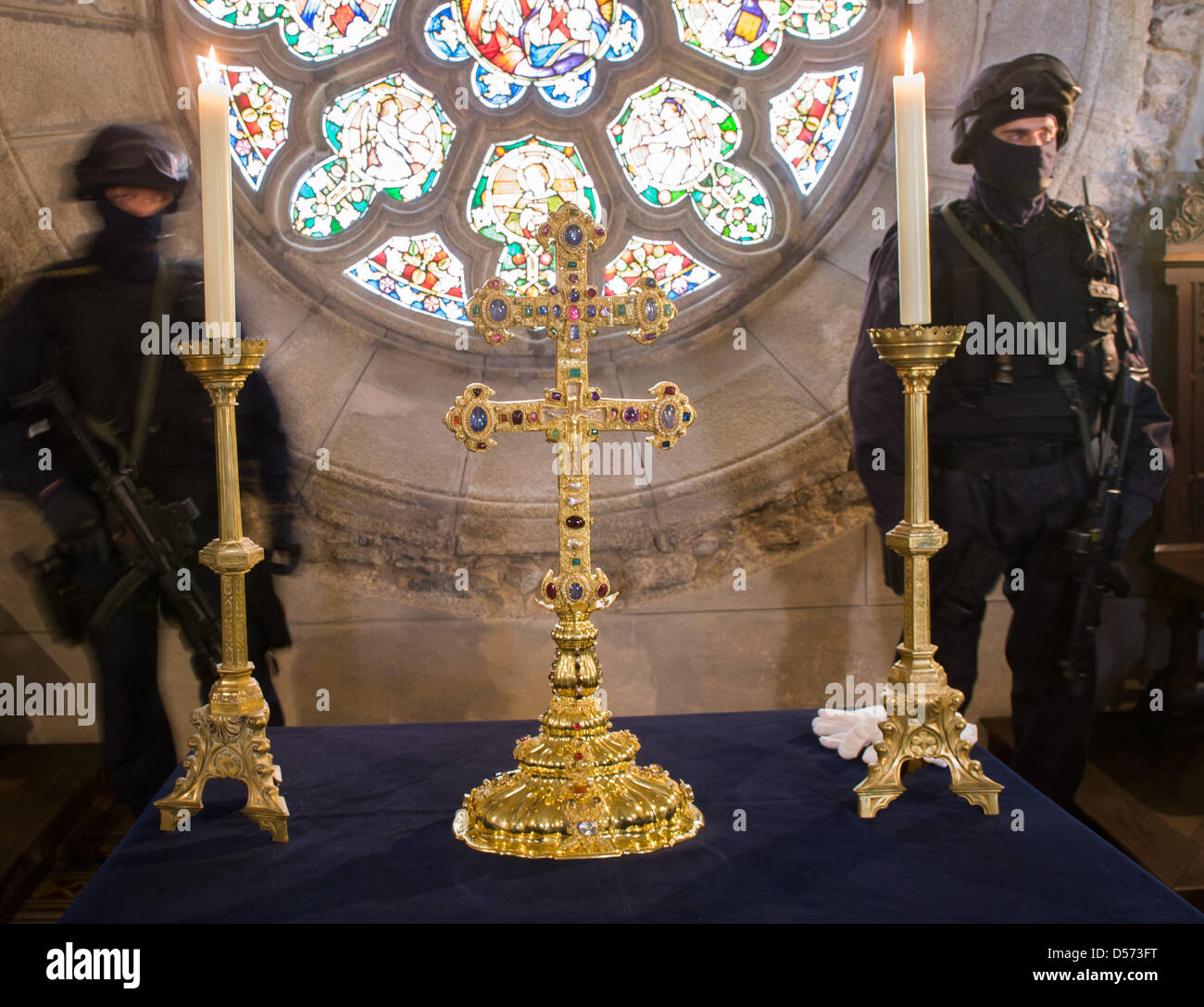 Prior of the Monastery Vyssi Brod Justin Berka showed Zavis Cross ...