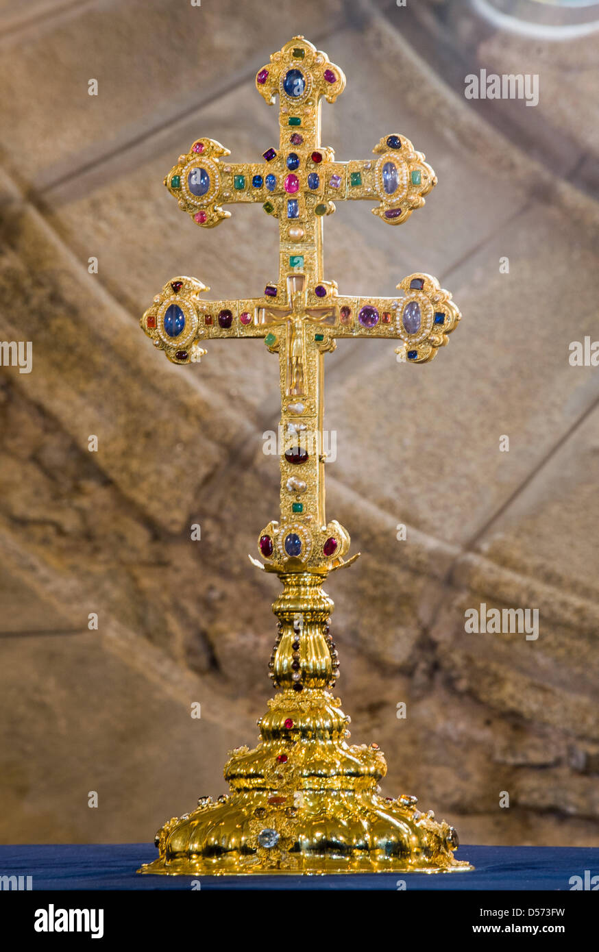 Prior of the Monastery Vyssi Brod Justin Berka showed Zavis Cross ...