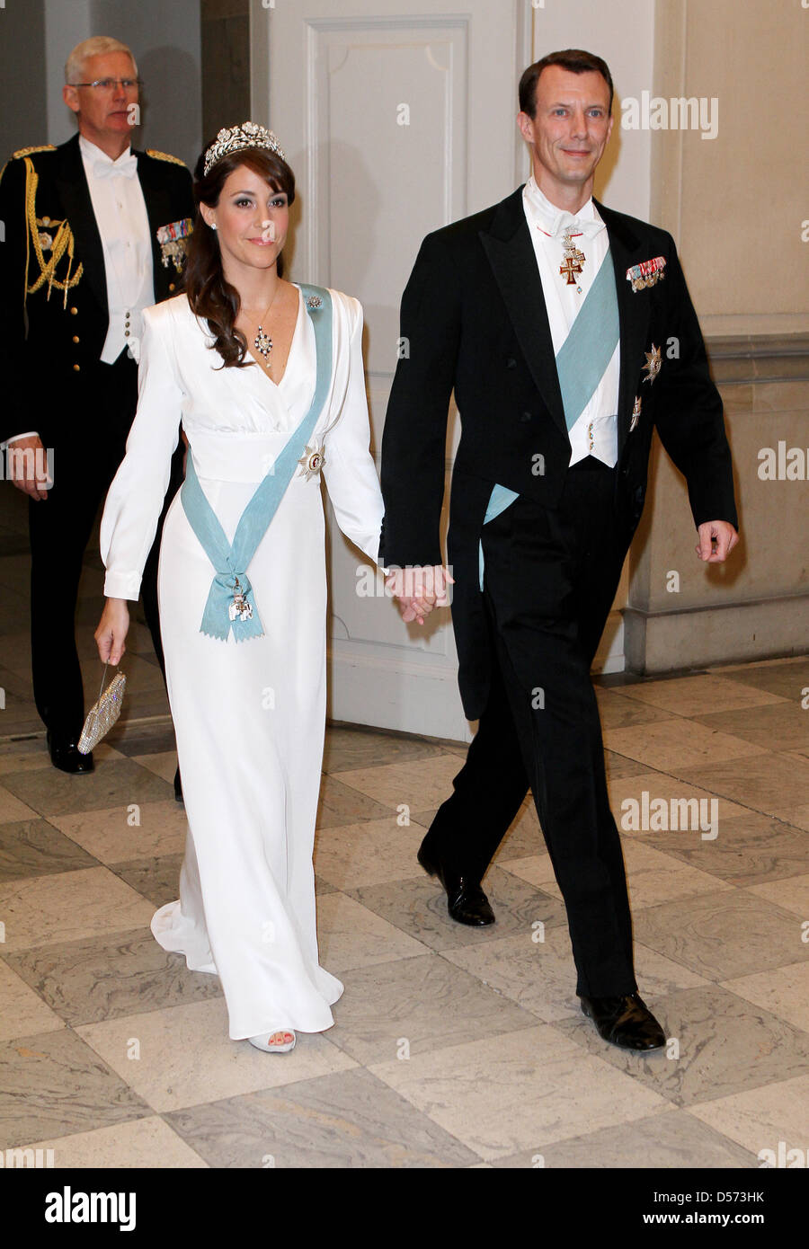 Prince Joachim of Denmark and his wife, Princess Marie, arrive for the ...
