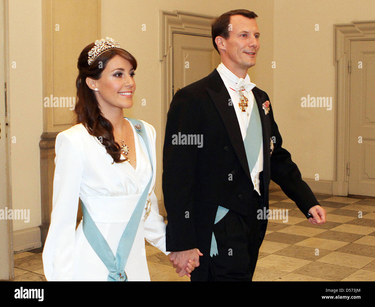 Prince Joachim of Denmark and his wife, Princess Marie, arrive for the ...