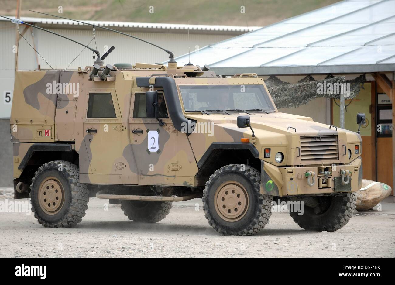 A German Bundeswehr vehicle 'Eagle IV' at the Bundeswehr's camp in ...