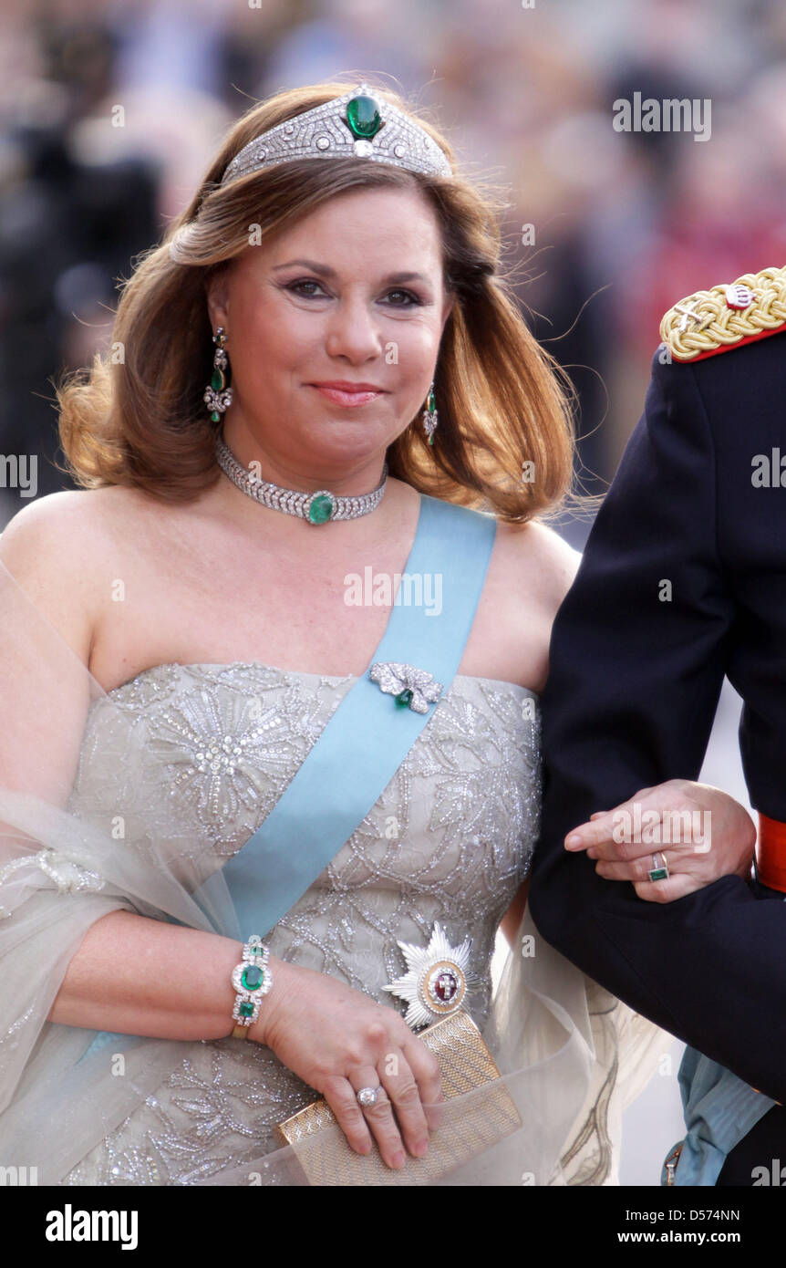 Grand Duchess Maria Teresa and Grand Duke Henri of Luxembourg attend a ...