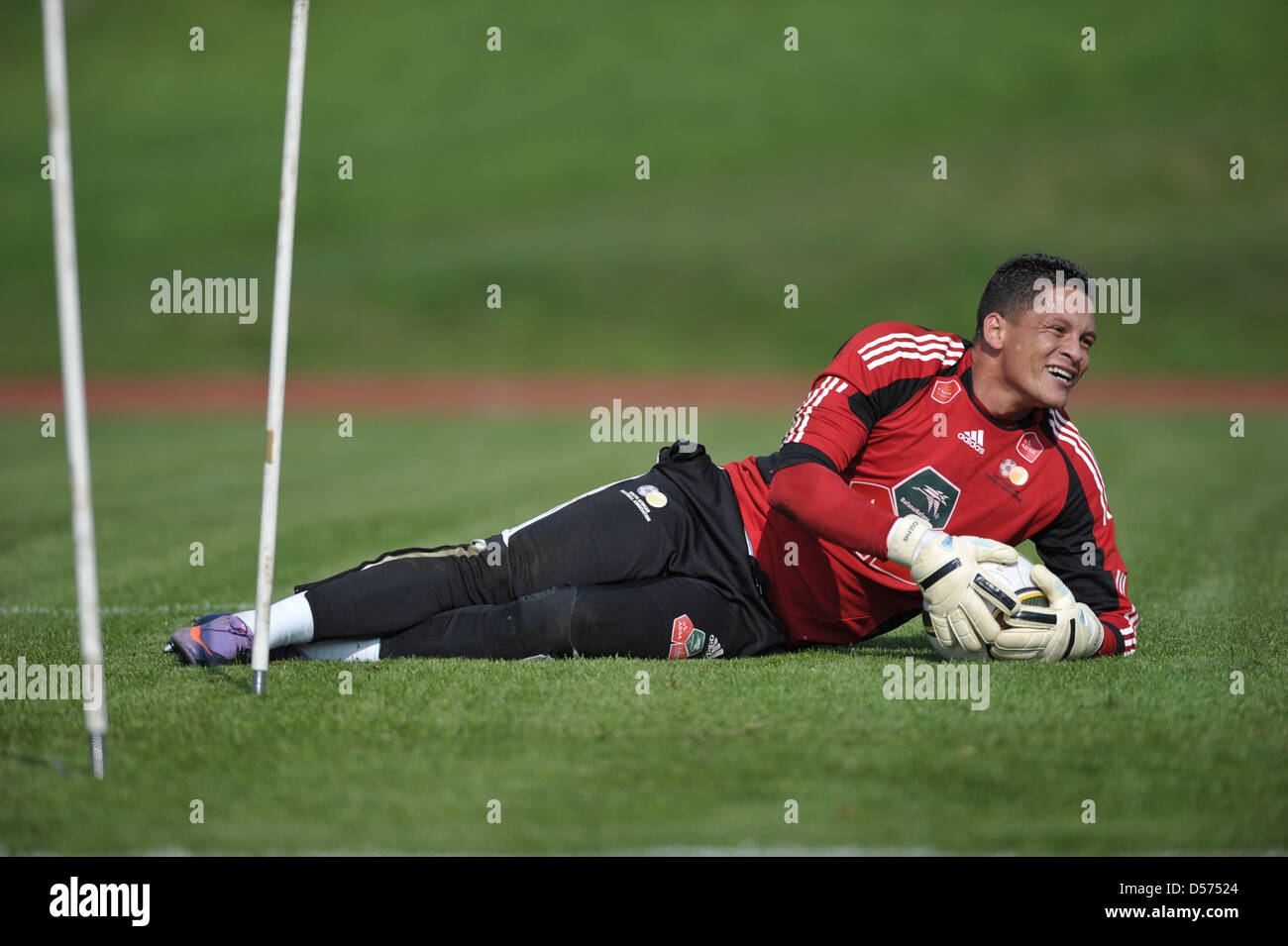 Moeneeb Josephs, goalkeeper of South Africa's national soccer team ...