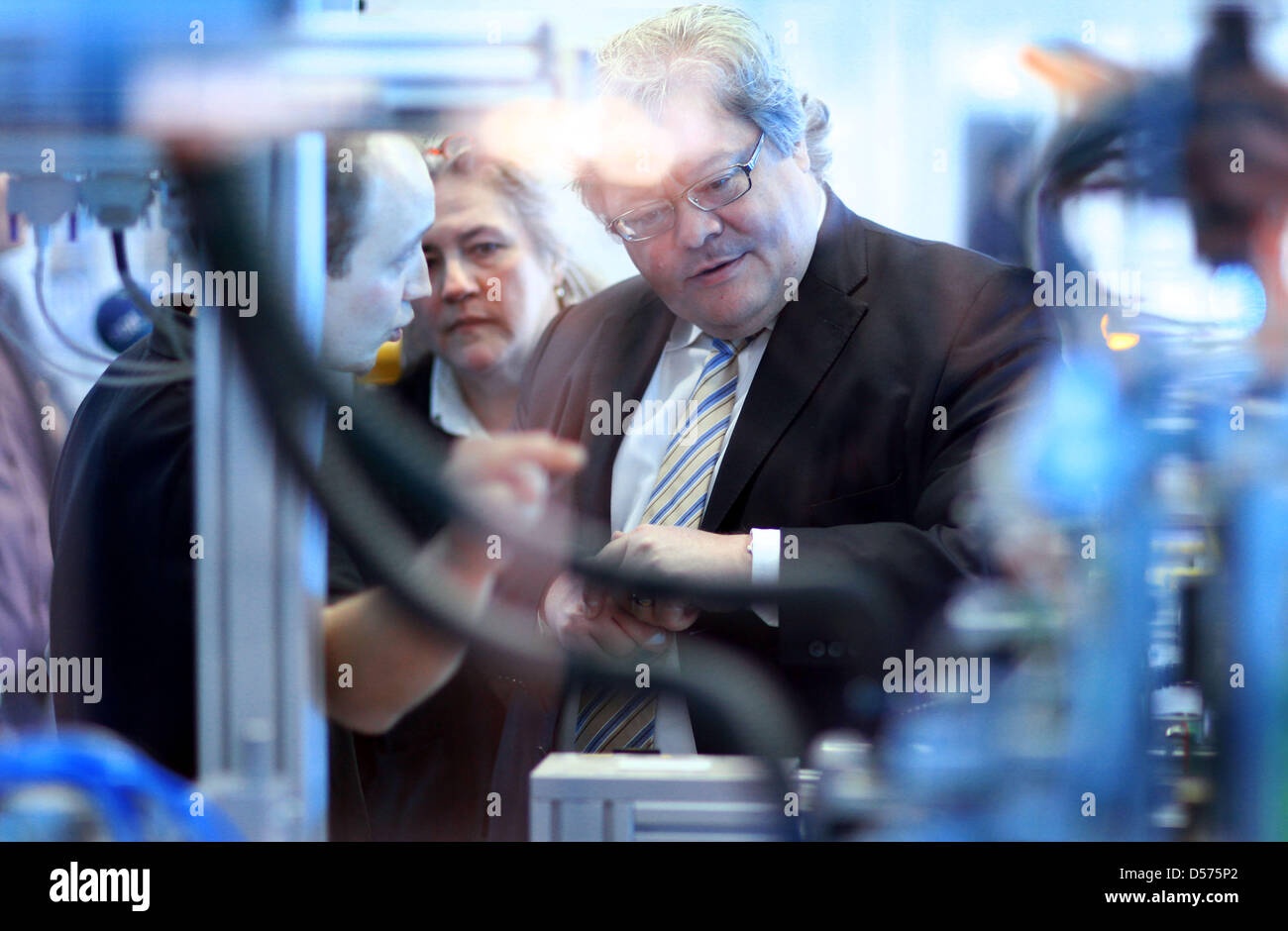 The Greens party Member of EU Parliament Reinhard Buetikofer visits the ...
