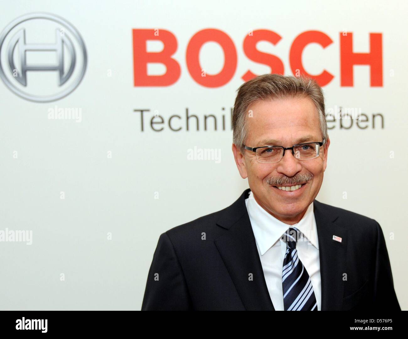 Franz Fehrenbach, CEO of industrial company Bosch, stands in front of ...