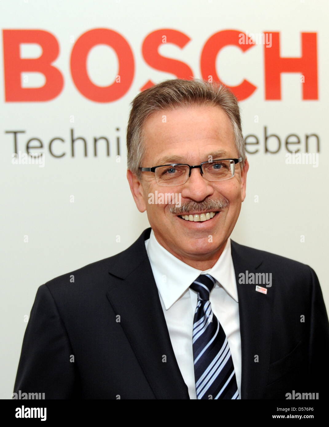 Franz Fehrenbach, CEO of industrial company Bosch, stands in front of ...