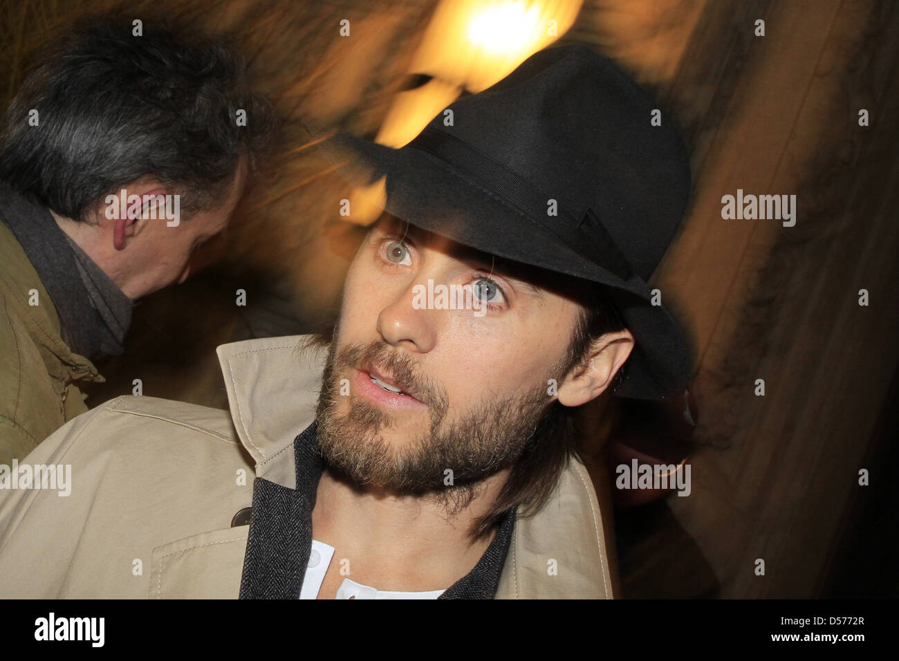 Jared Leto leaving the Hotel de Rome. Berlin, Germany - 19.01.2012 ...