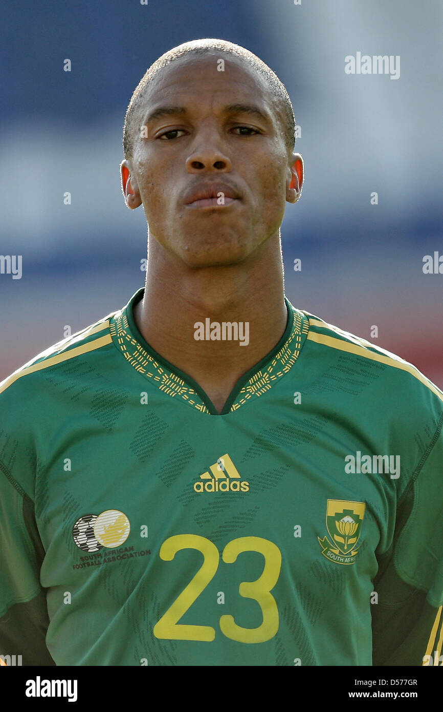 South Africa's Thabo Nthe The pictured prior to the friendly match ...