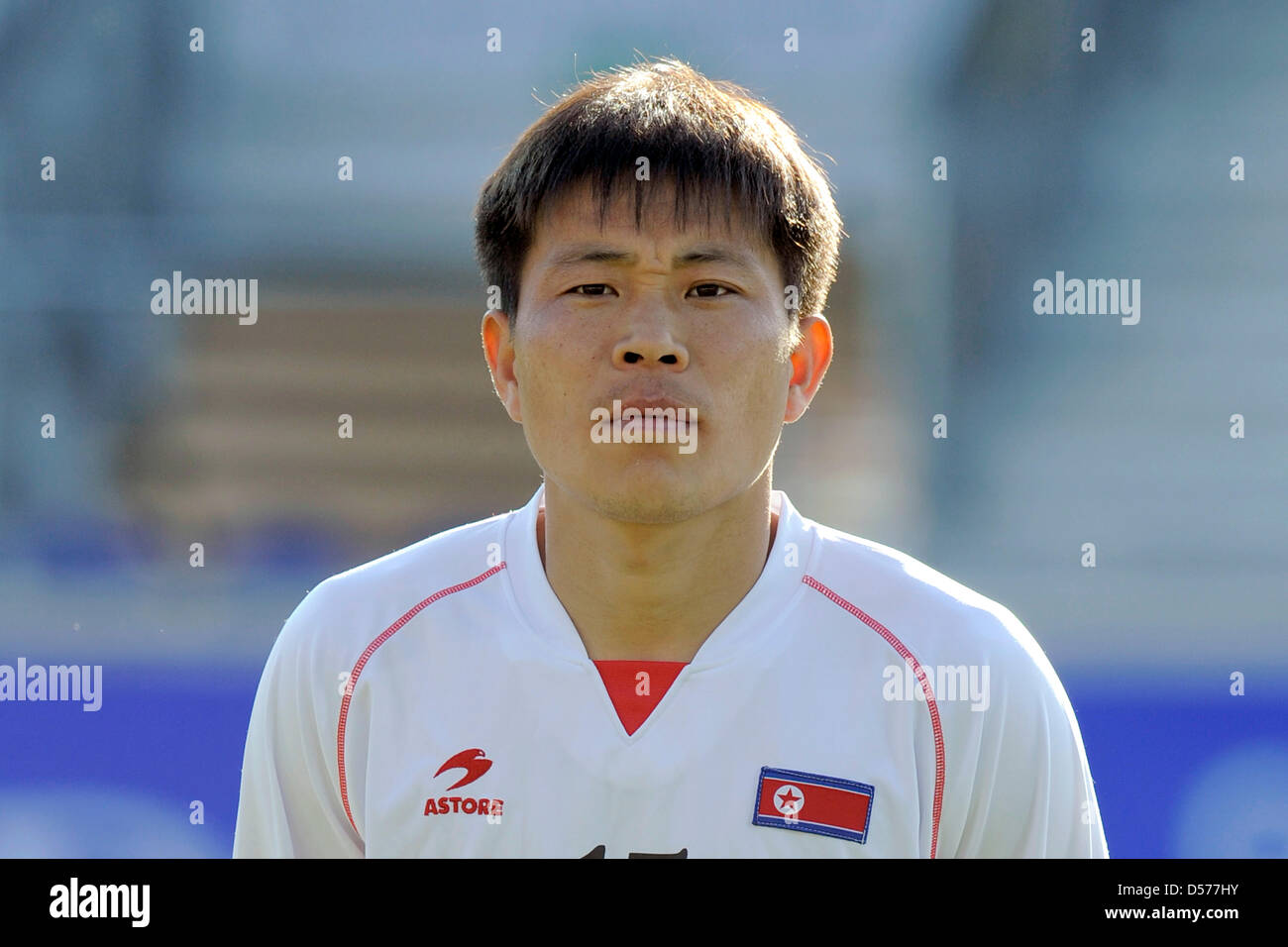 Korea DPR's Kim Yong Jun pictured prior to the friendly match South ...