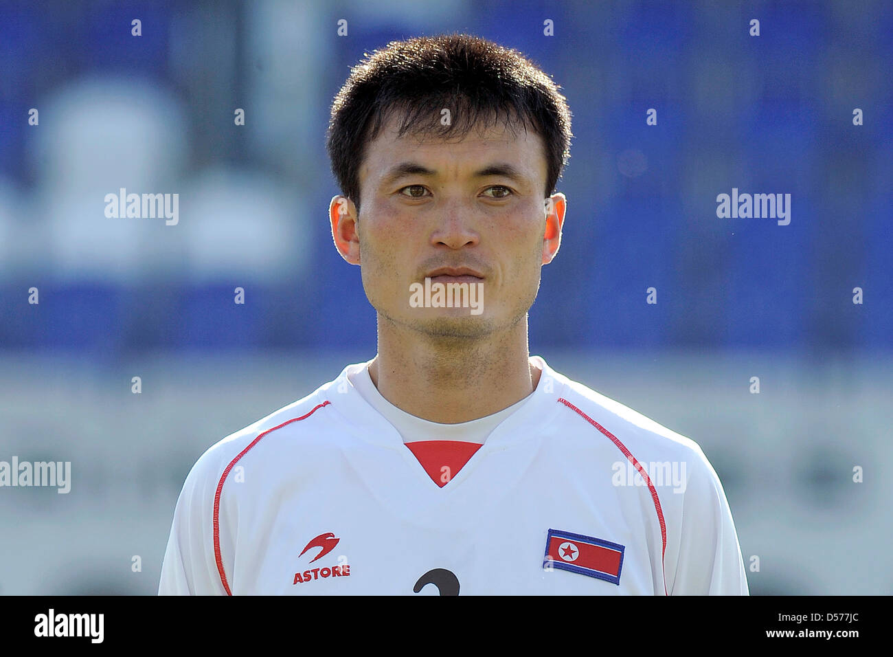 Korea DPR's Jun-Il Ri pictured prior to the friendly match South Africa ...